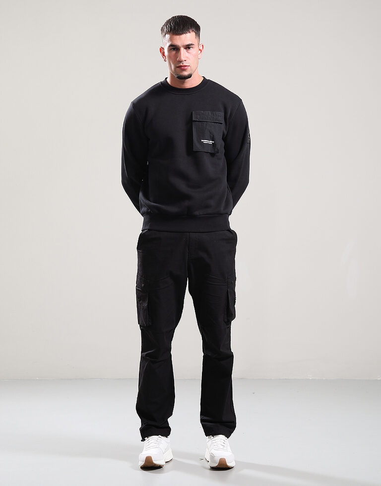 SHOP Crux Crew Neck Sweat // Black - Marshall Artist//