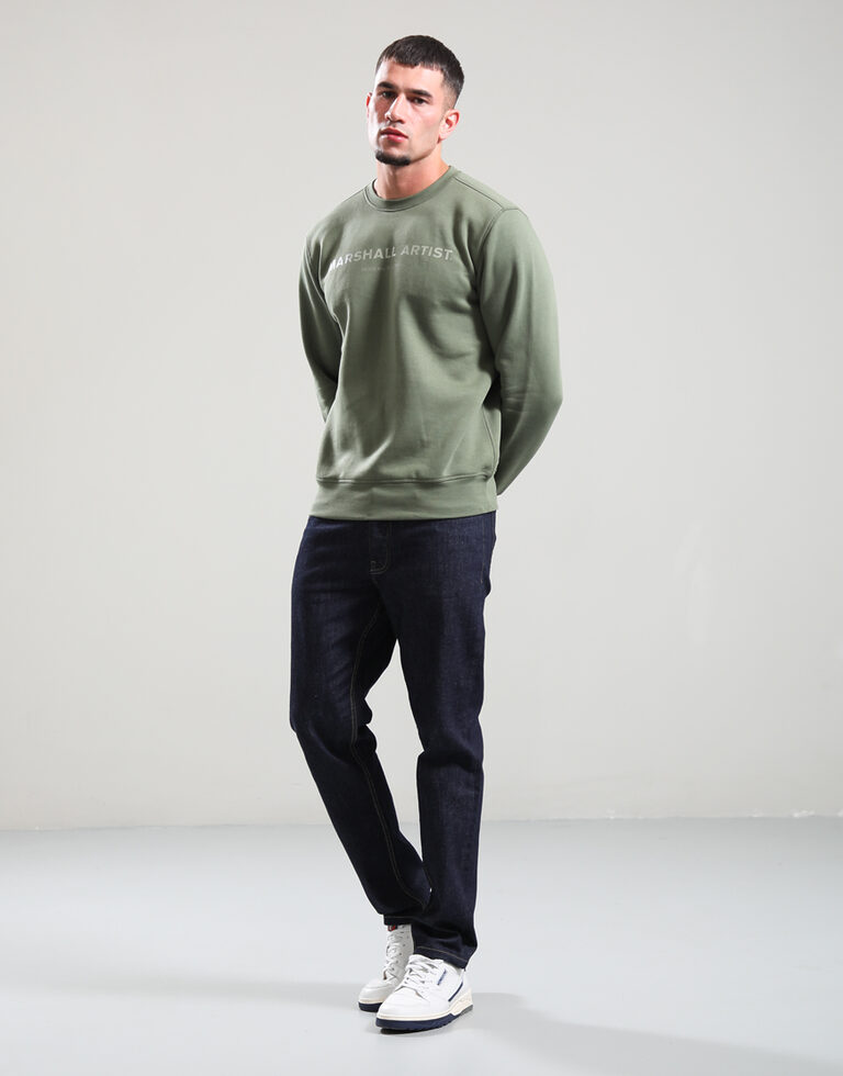 SHOP Tonal Stampa Logo Crew // Moss - Marshall Artist//