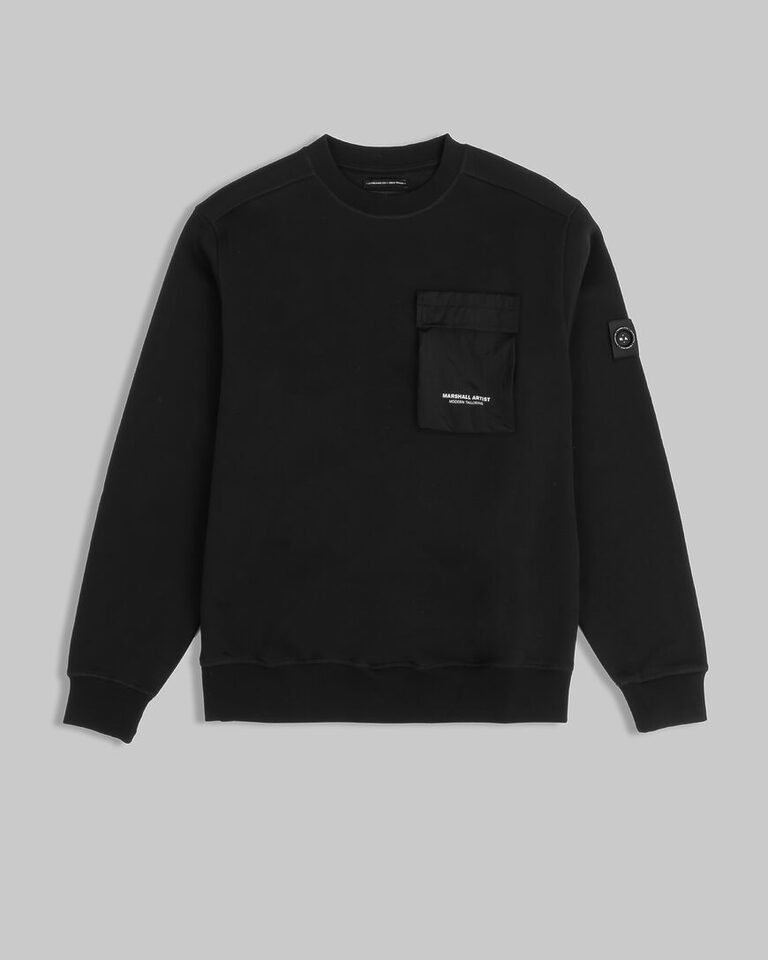 SHOP Crux Crew Neck Sweat // Black - Marshall Artist//
