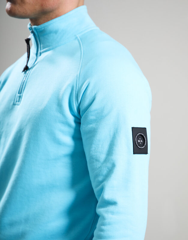 SHOP Siren 1/4 Zip Sweat // Cyan - Marshall Artist//